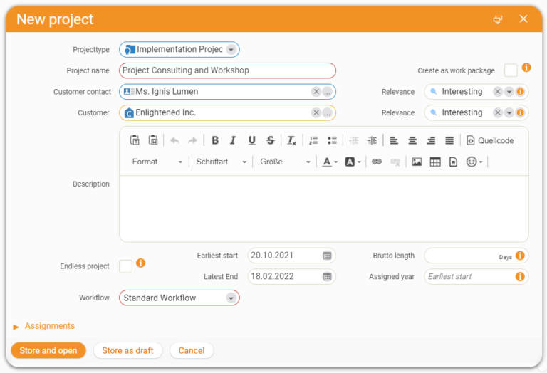 Create a Project | teamspace